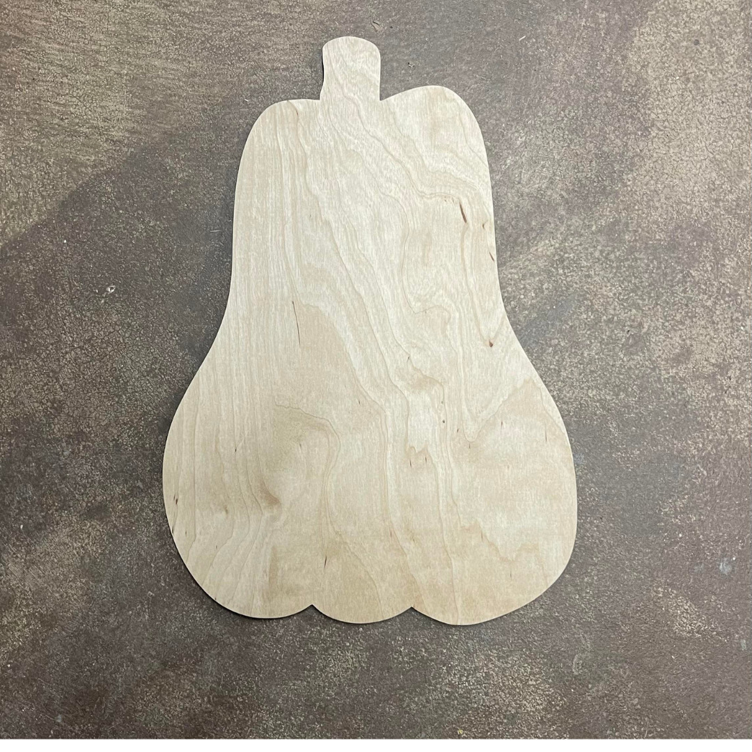 22" GOURD WOOD BLANK DOOR HANGER CUT OUT | MR. PEACOCK'S WOOD LLC