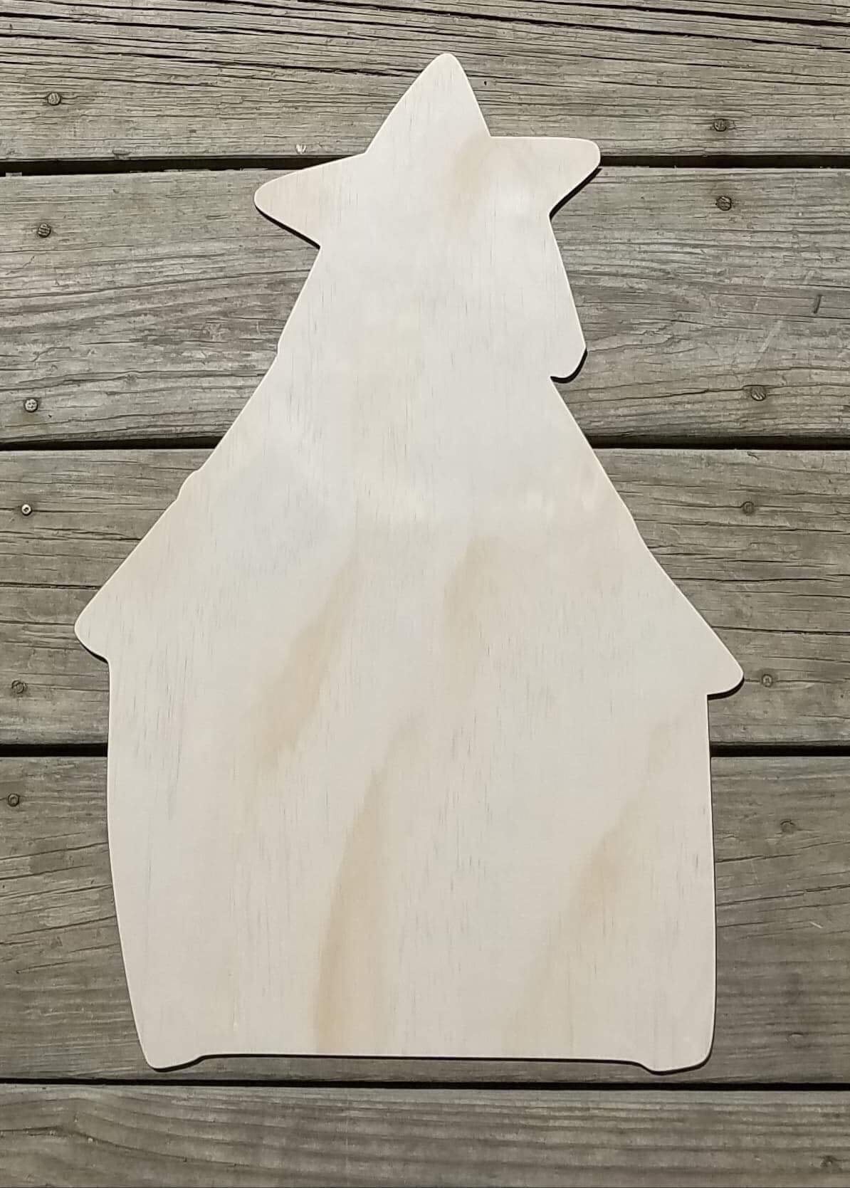 Manger Wood Cut Out | MR. PEACOCK'S WOOD LLC