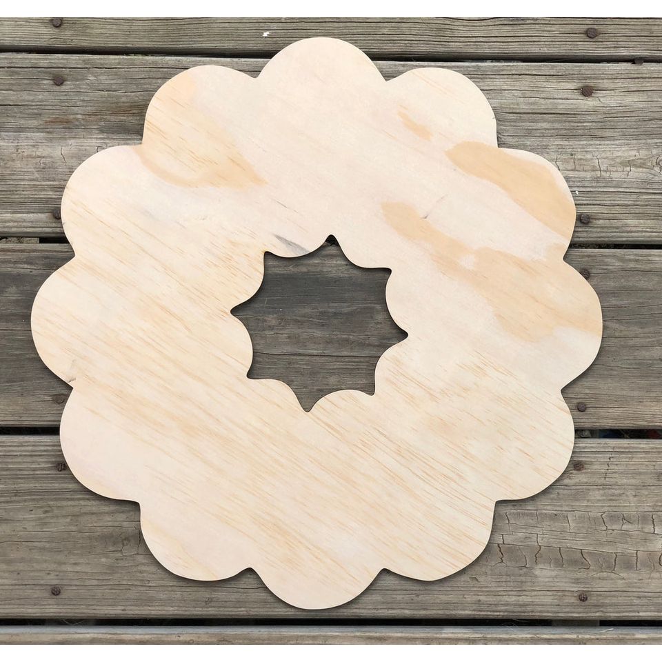 17” Blank Wreath For Interchangeable Shape Craft Blank | MR. PEACOCK'S ...