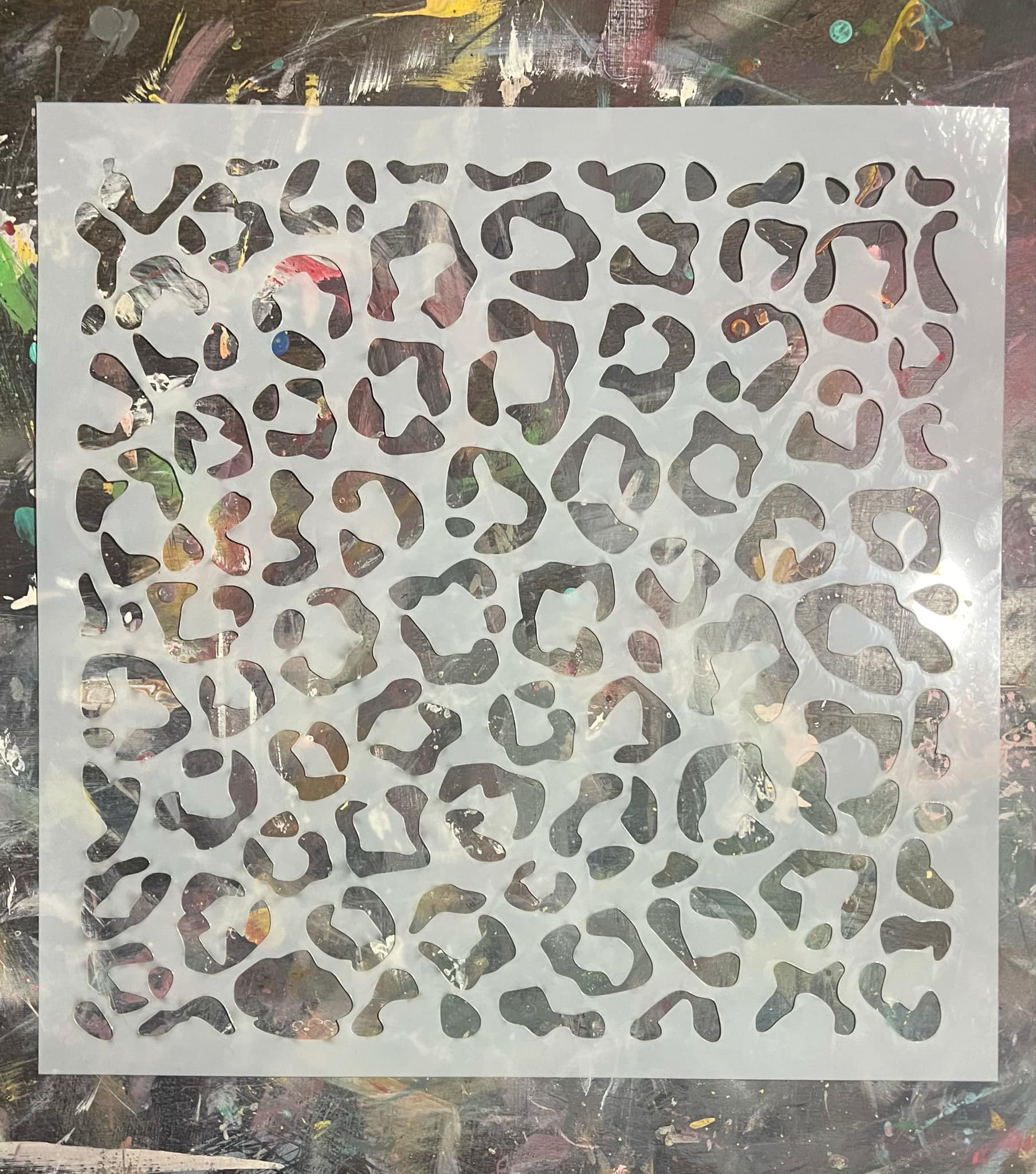 12" Leopard Reusable Stencil 10MM Mylar | MR. PEACOCK'S WOOD LLC