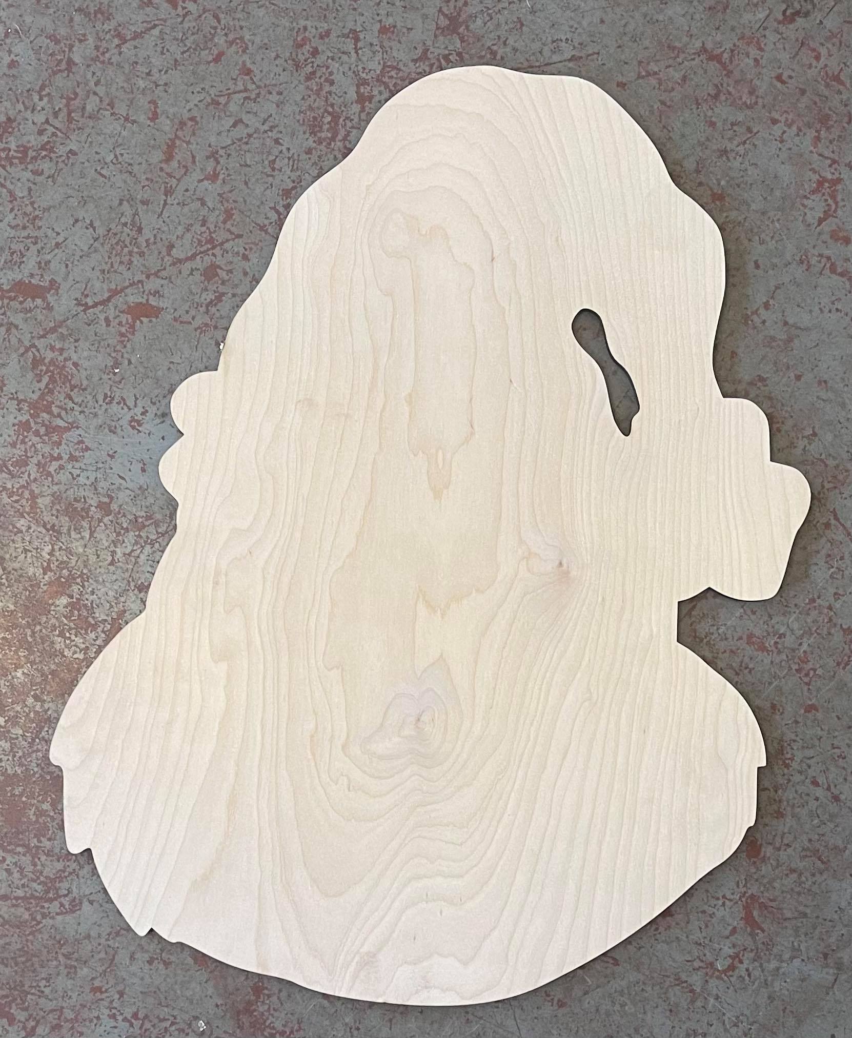 19" CHRISTMAS MONSTER WOOD DOOR HANGER CUT OUT | MR. PEACOCK'S WOOD LLC