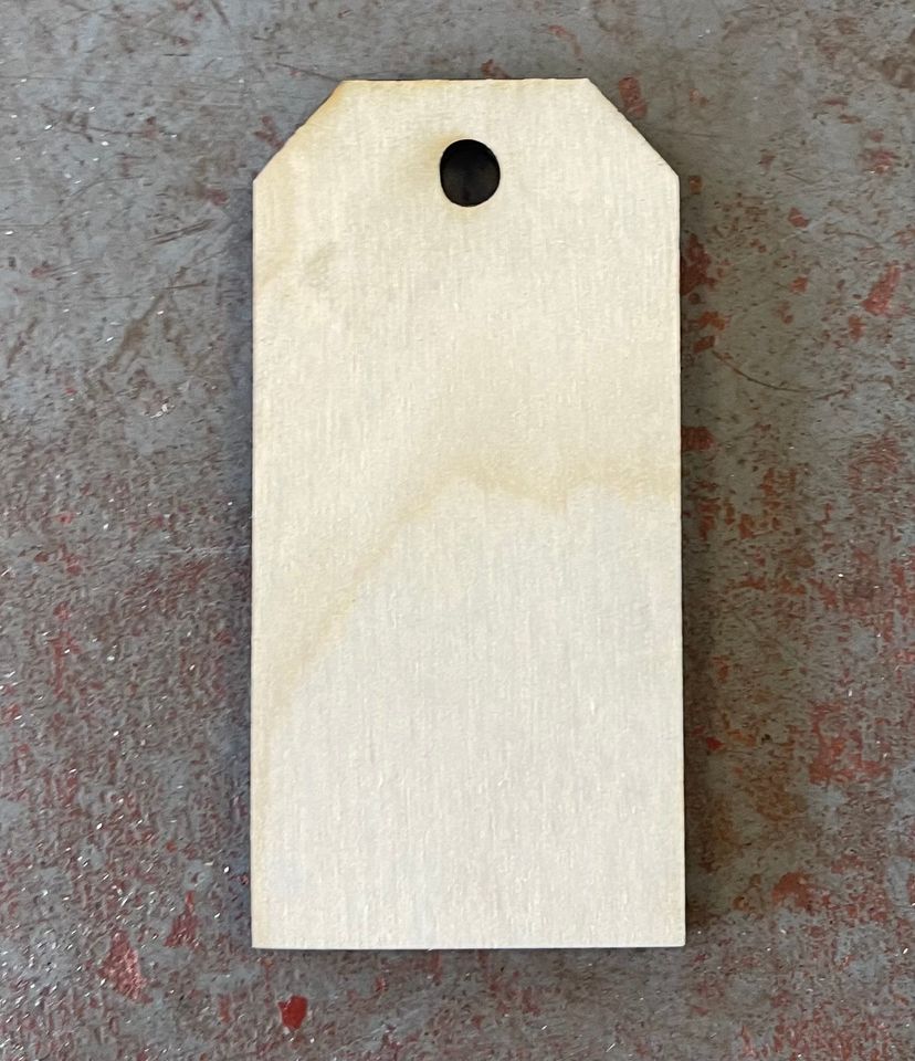 3.5" Gift Tag Wood Cutout | MR. PEACOCK'S WOOD LLC
