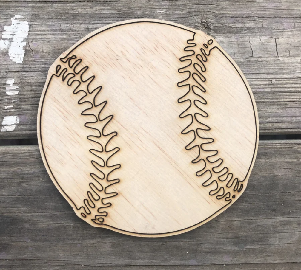 6” Baseball or Softball Interchangeable Shape | MR. PEACOCK'S WOOD LLC