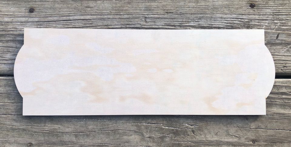 6” x 18” Rounded End Sign Blank | MR. PEACOCK'S WOOD LLC