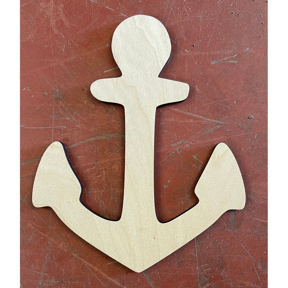7" Anchor Wood Cutout | MR. PEACOCK'S WOOD LLC