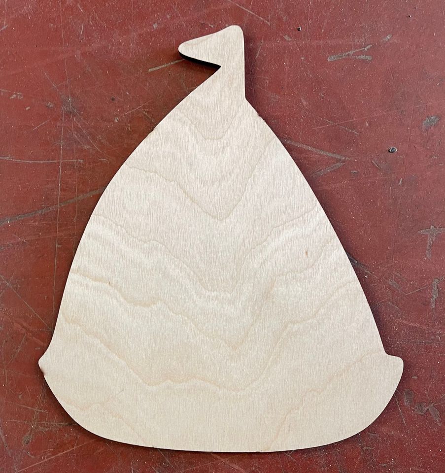 7" Sail Boat Wood Cutout | MR. PEACOCK'S WOOD LLC