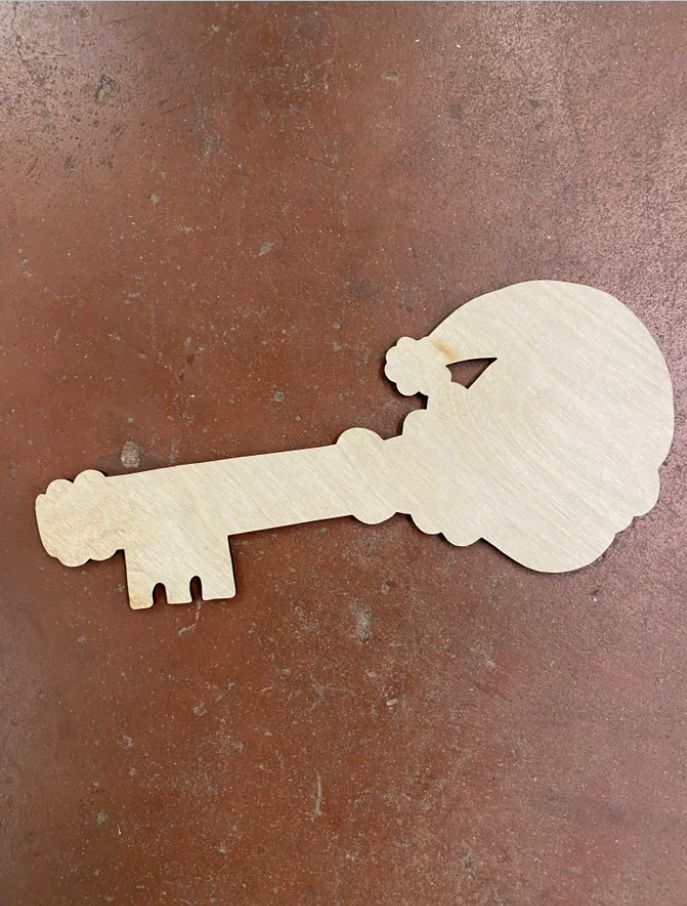 Santa Key Cutout for 15" Rounds | MR. PEACOCK'S WOOD LLC