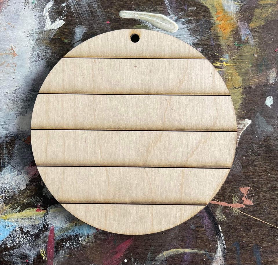 5" Shiplap Circle Tag Wood Cutouts | MR. PEACOCK'S WOOD LLC