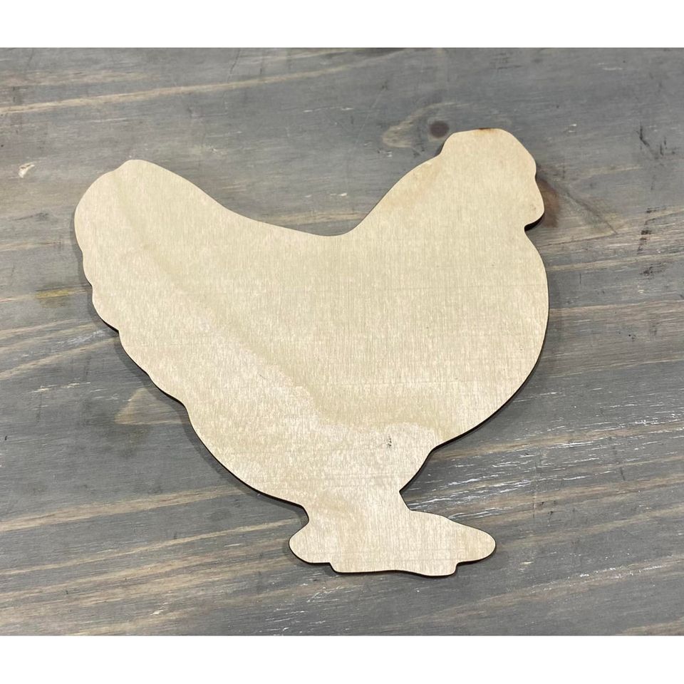 6” Hen Interchangeable Shape | MR. PEACOCK'S WOOD LLC