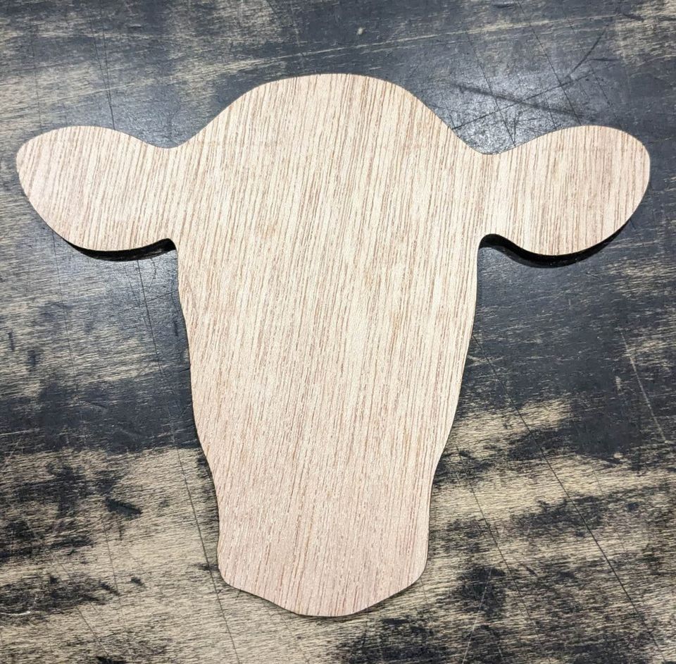 6” Cow Head Interchangeable Shape | MR. PEACOCK'S WOOD LLC
