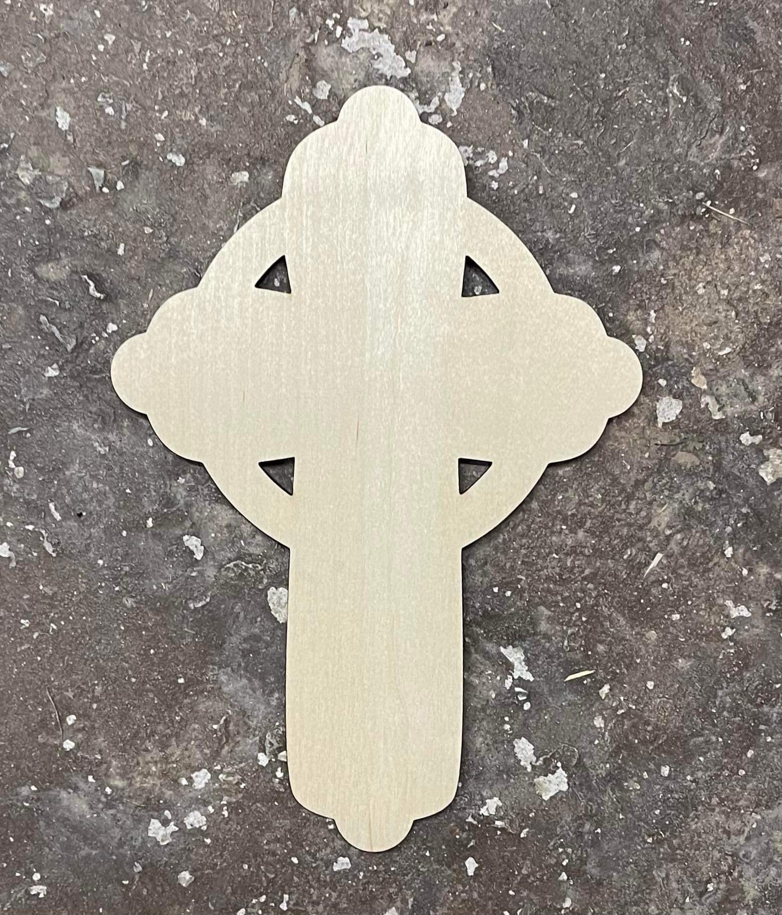 11" Circle Cross For 15" Rounds Wood Cutouts | MR. PEACOCK'S WOOD LLC