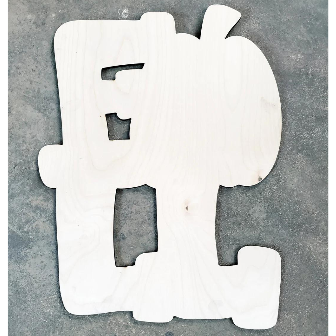 FALL WORD WOOD DOOR HANGER CUT OUT | MR. PEACOCK'S WOOD LLC
