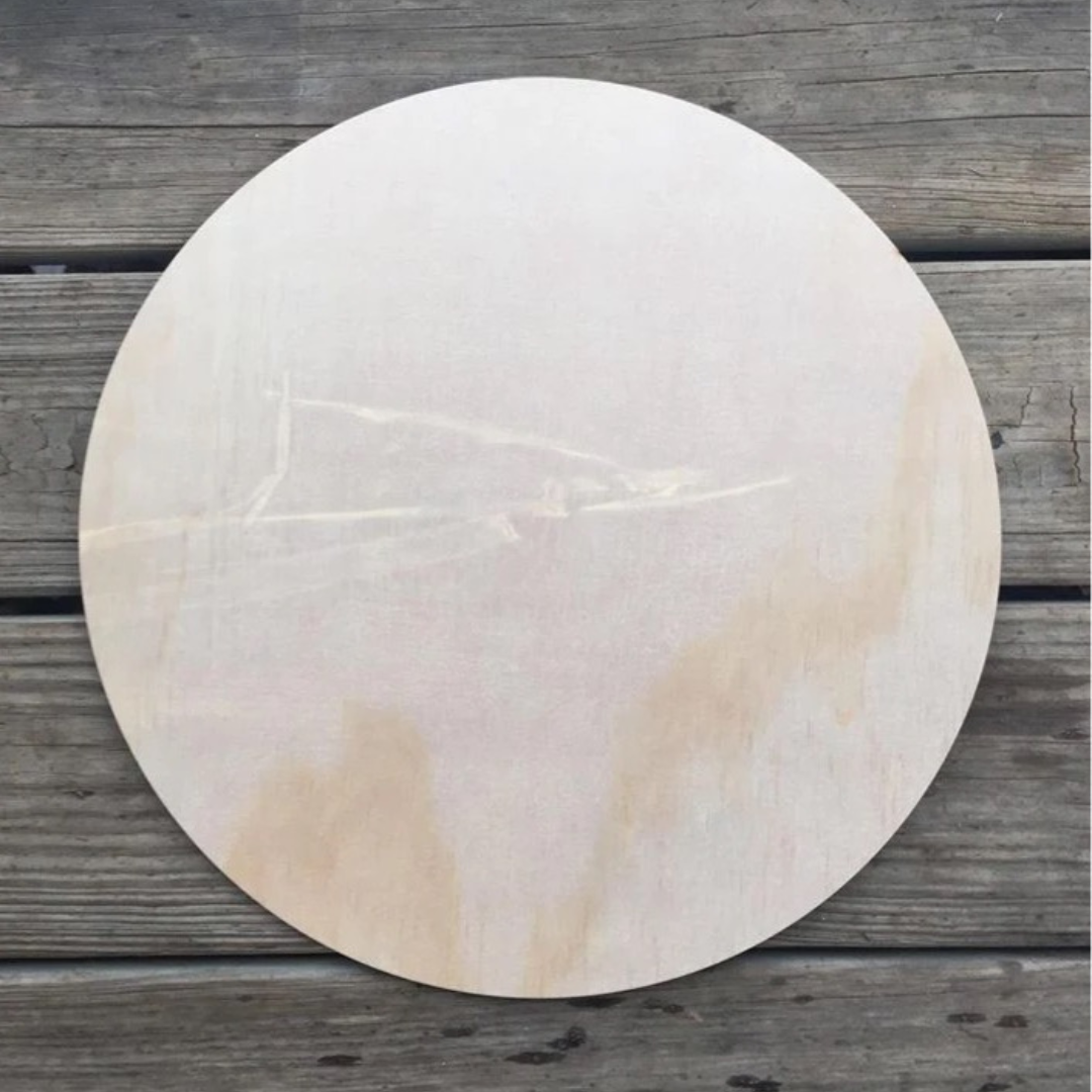 6" Circle Round Wood Cutout | MR. PEACOCK'S WOOD LLC